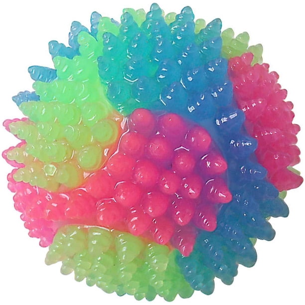 Light Up Dog Balls Glowing Ball Flashing Elastic Ball LED Molar Ball ...