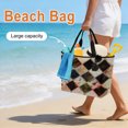 Brown Cow Print Beach Bag for Women, Large Breathable Mesh Beach Tote ...