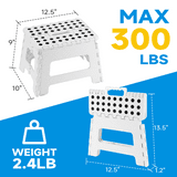 Home Folding Step Stool - Foot Stool with 9 inch Height - Holds up to ...