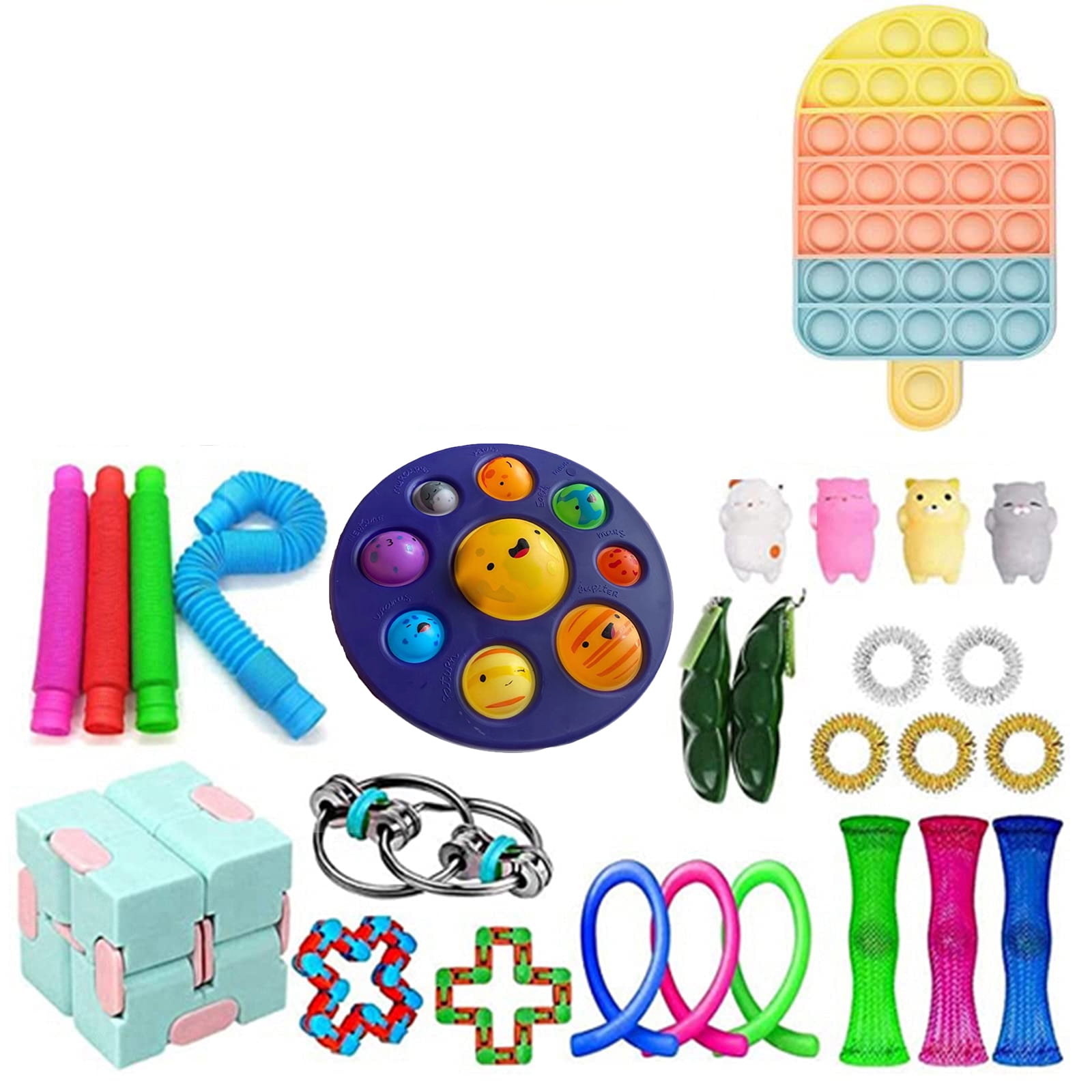 Fidget Toys Pack, Cheap Fidget Toy Set, Press Type Decompression Toys ...