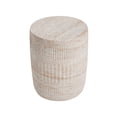Side Table, Outdoor Indoor Lightweight Concrete Table for Patio Balcony ...