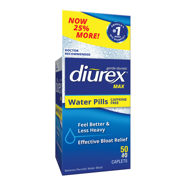 Diurex Max Water Pills - Maximum Strength Caffeine Free Diuretic ...