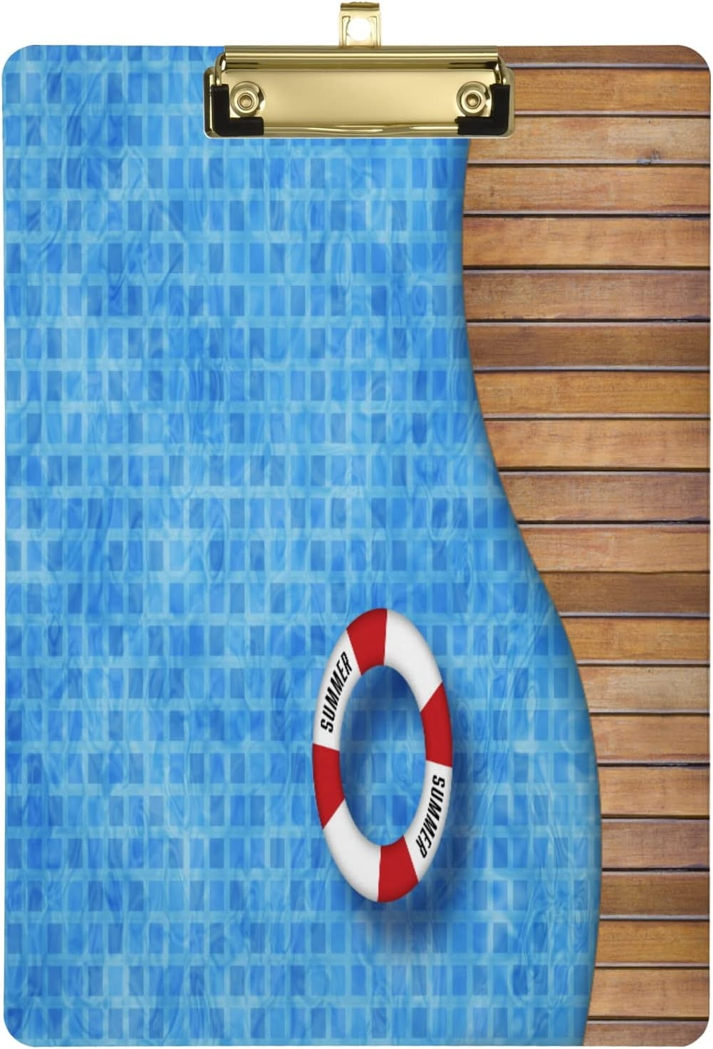 ZHANZZK Lifebuoy in The Swimming Pool Clipboard Hardboard Wood Nursing ...