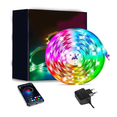 NUNADERNU 20M Led Strip, 5050 RGB Led Strip, Multicolor Flexible Led ...