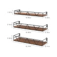Floating Shelves Set Of 3, Home Wood Wall Shelf, Farmhouse Shelf For ...