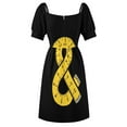 Ampersand Measuring Tape Sleeveless Dress womans clothing elegant and pretty women's dresses ...