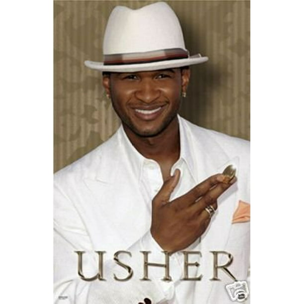Usher (In White) Music Poster Print New 24x36 - Walmart.com - Walmart.com