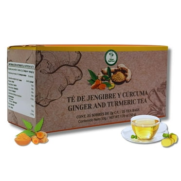LeafLea Turmeric Tea with Ginger and Cinnamon, 80 Premium Turmeric ...