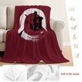 Circle Oil Word Fleece Throw Blanket Japanese Circle Oil Word Red ...