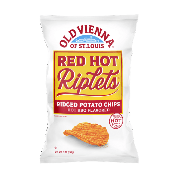 Old Vienna Red Hot Riplets Hot Barbecue Flavored Potato Chips - Walmart.com