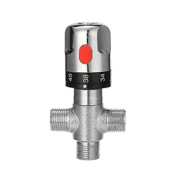 Bathroom Adjustable Thermostatic Mixer Valve Brass Water Mixer Hot/Cold ...