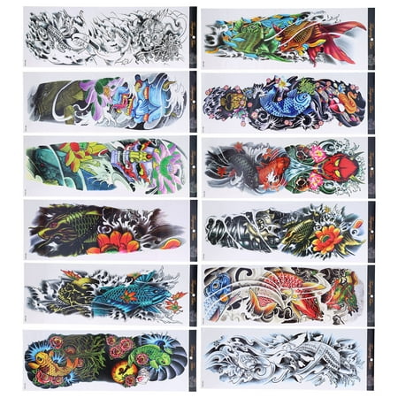 Full Arm Stickers, Waterproof Sweat Proof Safe Skin Friendly Fake ...