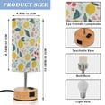 Touch Control Table Lamp with LED Bulb Bedside Lamp for Bedroom Living ...