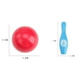 Temacd Wooden Colorful Number Bowling Ball Pin Set Sport Games ...