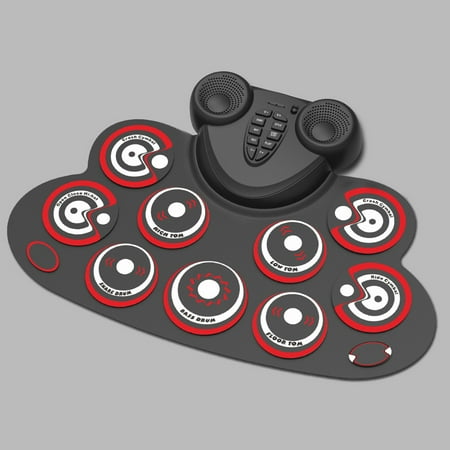 Leadingstar Portable Roll Up Electronic Drum Double Horn Rechargeable ...