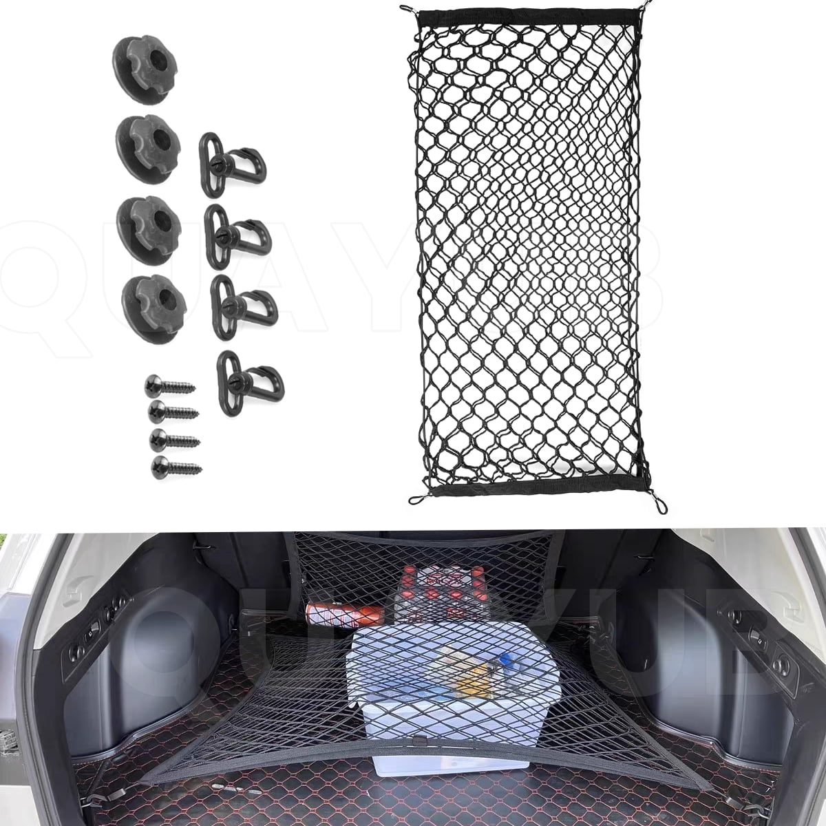 Envelope Style Trunk Cargo Net Storage Organizer Universal Bag Hook for ...