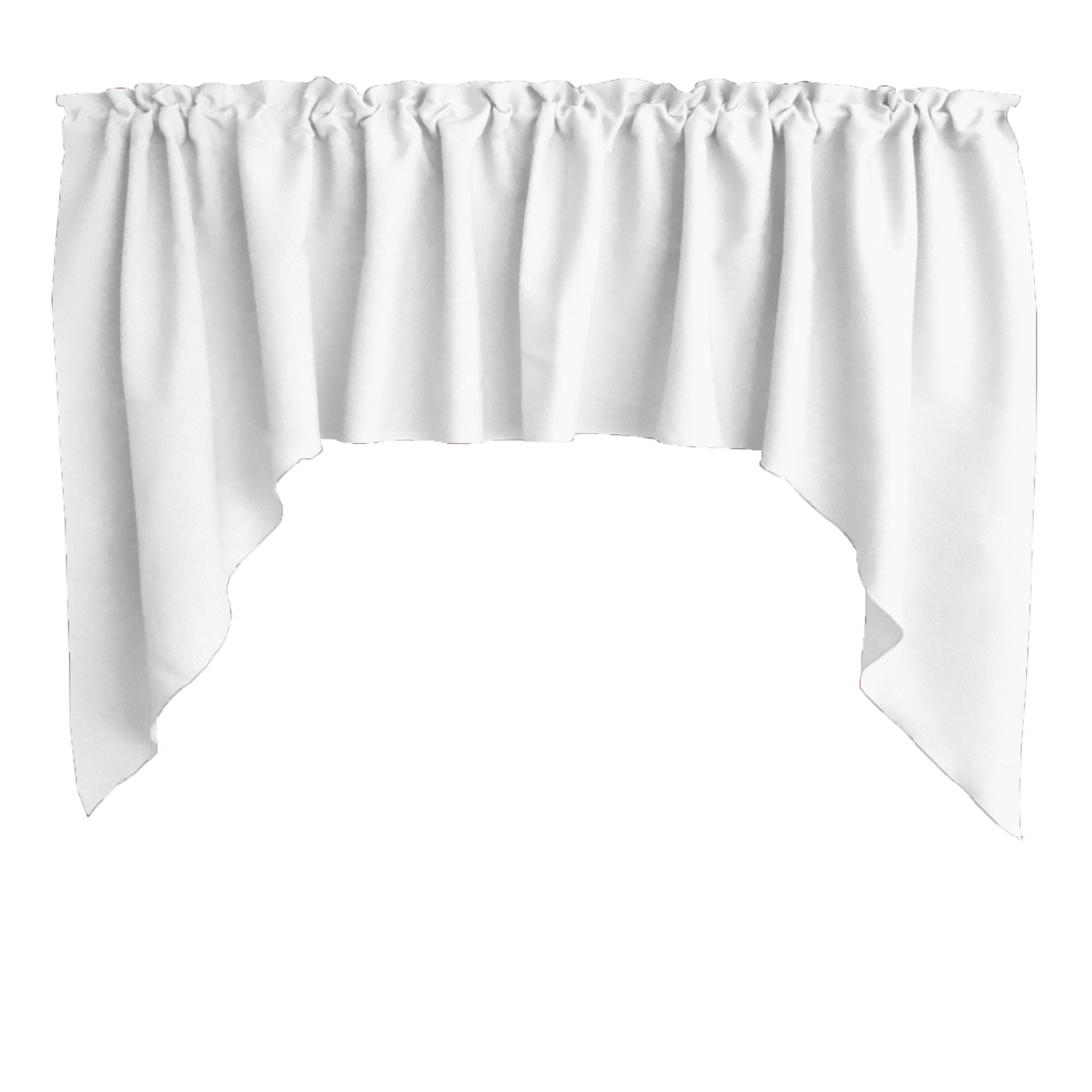 Poplin Solid Swag Window Valance 72" Wide / 36" Tall - Walmart.com