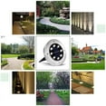 Solar Ground Lights 16pack-8LED Outdoor Garden Disk Waterproof Bright ...