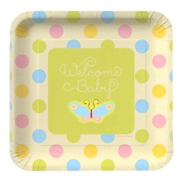 Tinker Bell 'Tink's Sweet Treats' Large Square Paper Plates (8ct ...