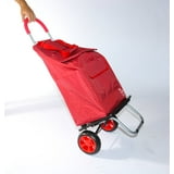 dbest Bigger Folding Trolley Dolly, Red Pin Dot - Walmart.com