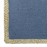 Better Homes & Gardens Placemat, Blue Braided Jute, 14" Square Single ...