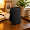 Travel Cable Organizer Pouch, Double-Layer Tech Pouch with 8 ...