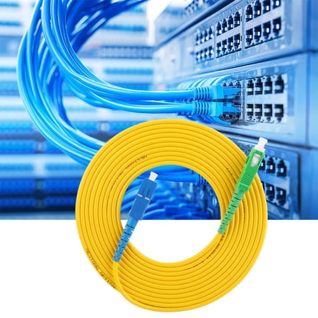 Fiber Cable, Fiber Jumper, Yellow For Fiber Optic LAN Fiber Optic ...