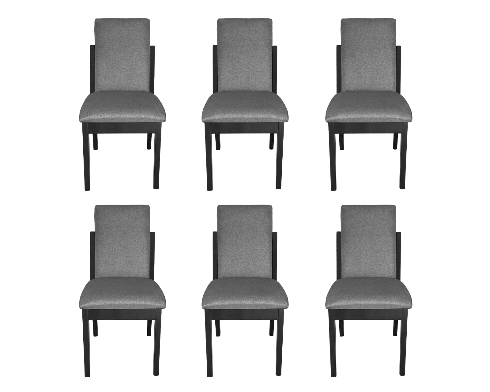 SILLA DE MADERA PARA COMEDOR JUEGO DE 6 SILLAS BOSKIA GRIS amosa gdl ...