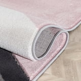 Well Woven Naya Blush Pink Modern Geometric Diamond Boxes Pattern Area ...