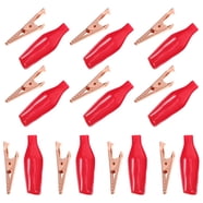 Yuan 10 Pairs of Black and Red Insulated Covers Nickel-plated Steel ...