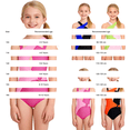CPNG Kid Girl's One-Piece Color-Block Swimsuit – Cross-Back Design with ...