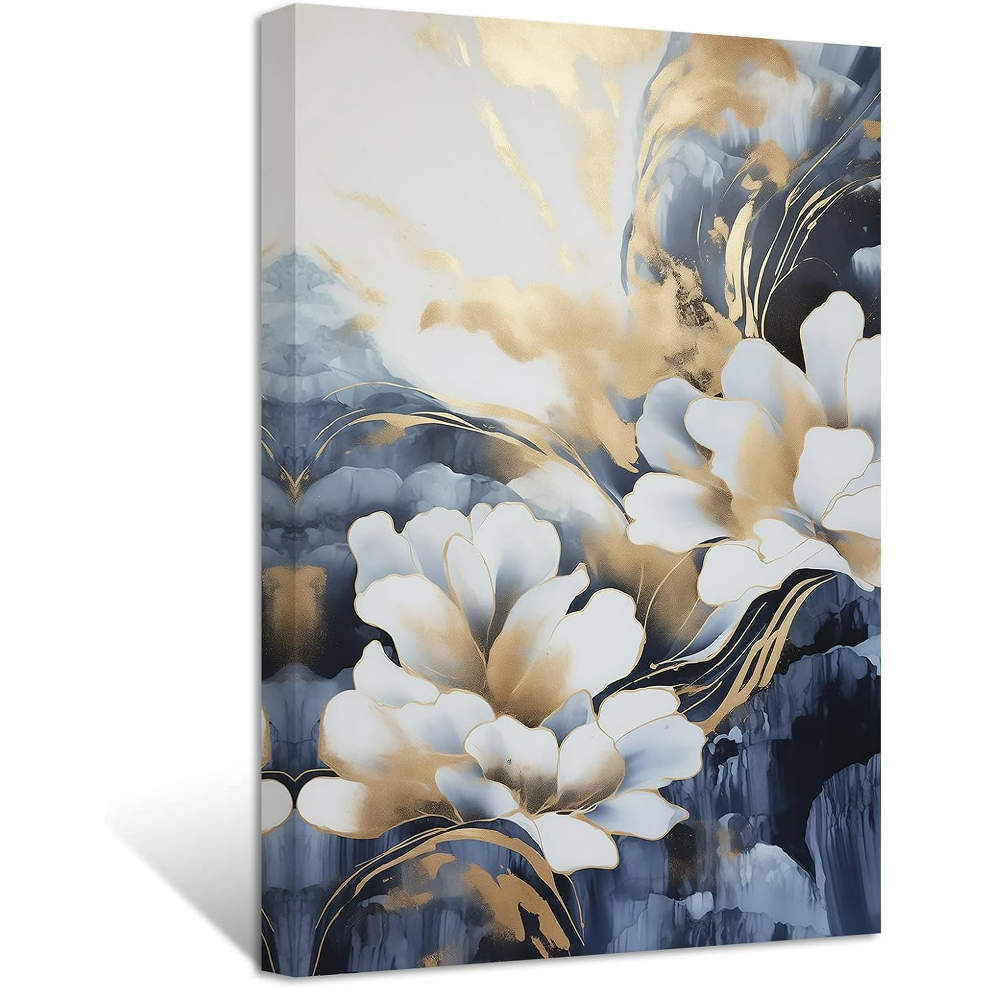 Click here for Zhongyutong Blue Golden White Flowers Wall Decor A... prices