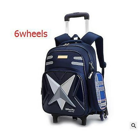 Kids School Backpack On Wheels Trolley School Backpacks Bags Wheeled ...