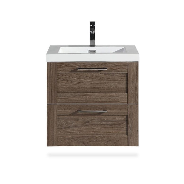 Flairwood Décor The Cosmo Collection 24 Inch Floating Modern Bathroom ...