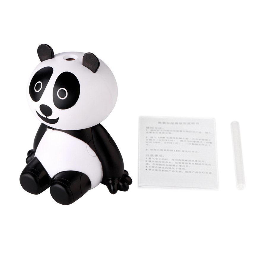 USB Small Animal Panda Shape Air Purifier Home Office Humidifier ...