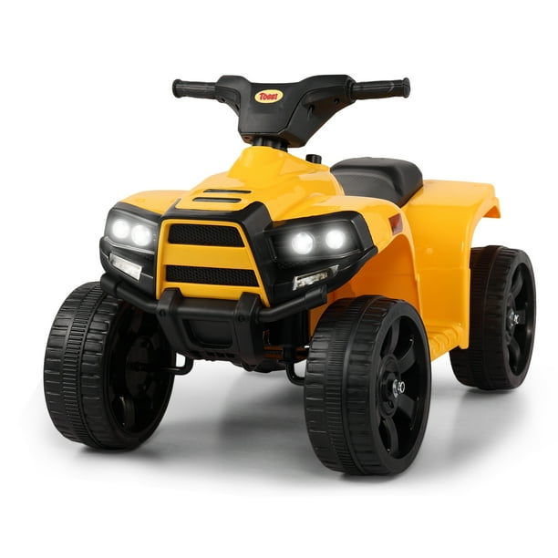 TOBBI 6V Electric Kids Ride on ATV Quad Car 4 Wheeler Ride on Toy W/ LED Headlight, Horn, Speed ...