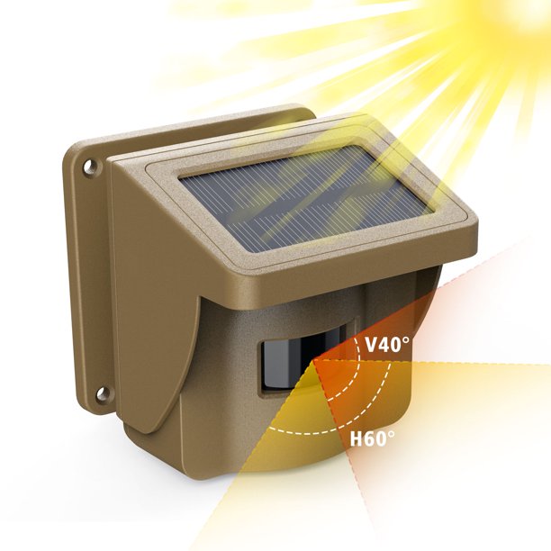 TOGUARD Solar Driveway Sensor Wireless Outside Weatherproof 1/2 Mile ...