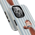 Curious George Tooth Brushing Tough Phone Case for iPhone 7 to 17 Pro ...