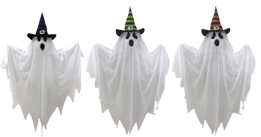 Sunstar Industries Witch Hat Ghost Set of 3, 28" - Walmart.com