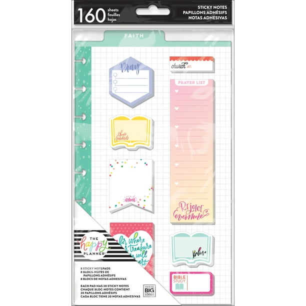 Happy Planner Sticky Notes 160/Pkg Faith - Walmart.com