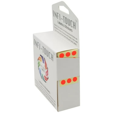 Infi-Touch 1/4 inch Round Semi-gloss premium paper stock with adhesive ...