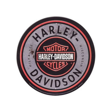Harley-Davidson Embossed Tin Sign, Nostalgic Bar & Shield Logo, 18 x 10 ...