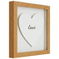 Mainstays 6x6 White Wood Framed Love Box Sign Wall Decor - Walmart.com