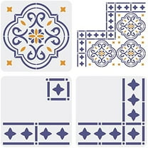 Floor Tile Art Stencils & Templates 3 counts - Walmart.com