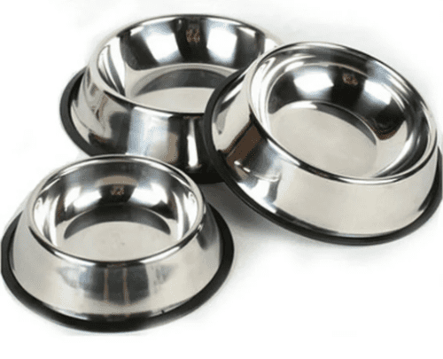 Stainless Steel Puppy Dog Feeder Feeding Food Water Dish Bowl For Pet ...