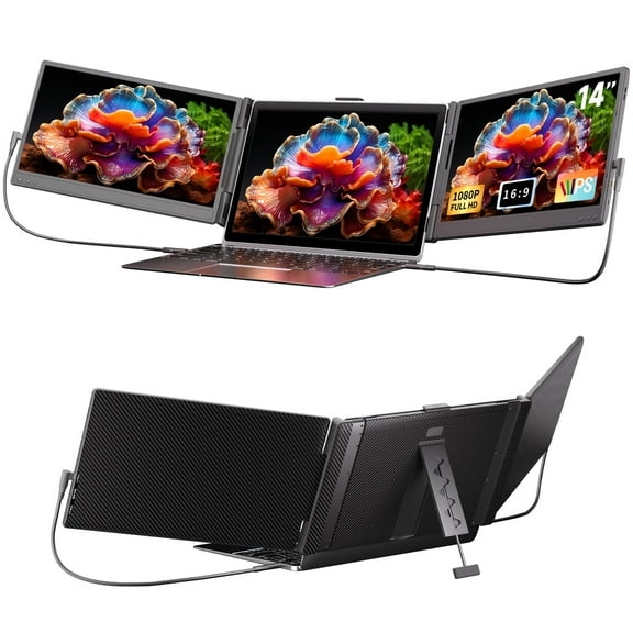 Dopesplay Portable Monitor With Keyboard,14.1" Lapdock Built-in 5000 ...