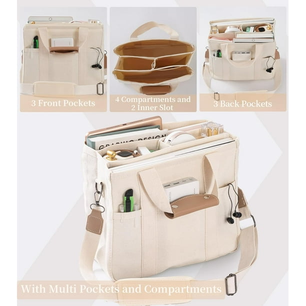 Tote bag with compartments store