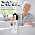 Bathtub Handle Grab Bar Safety Rail with Non-Slip Grip for Seniors and ...