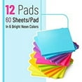 Mr. Pen, Sticky Notes, 3x3 inch, 12 Pads with Bright Neon Colors ...