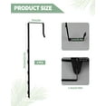 2 PCS Over The Door Mirror Hanger, Adjustable Door Mirror Hanger, Five ...